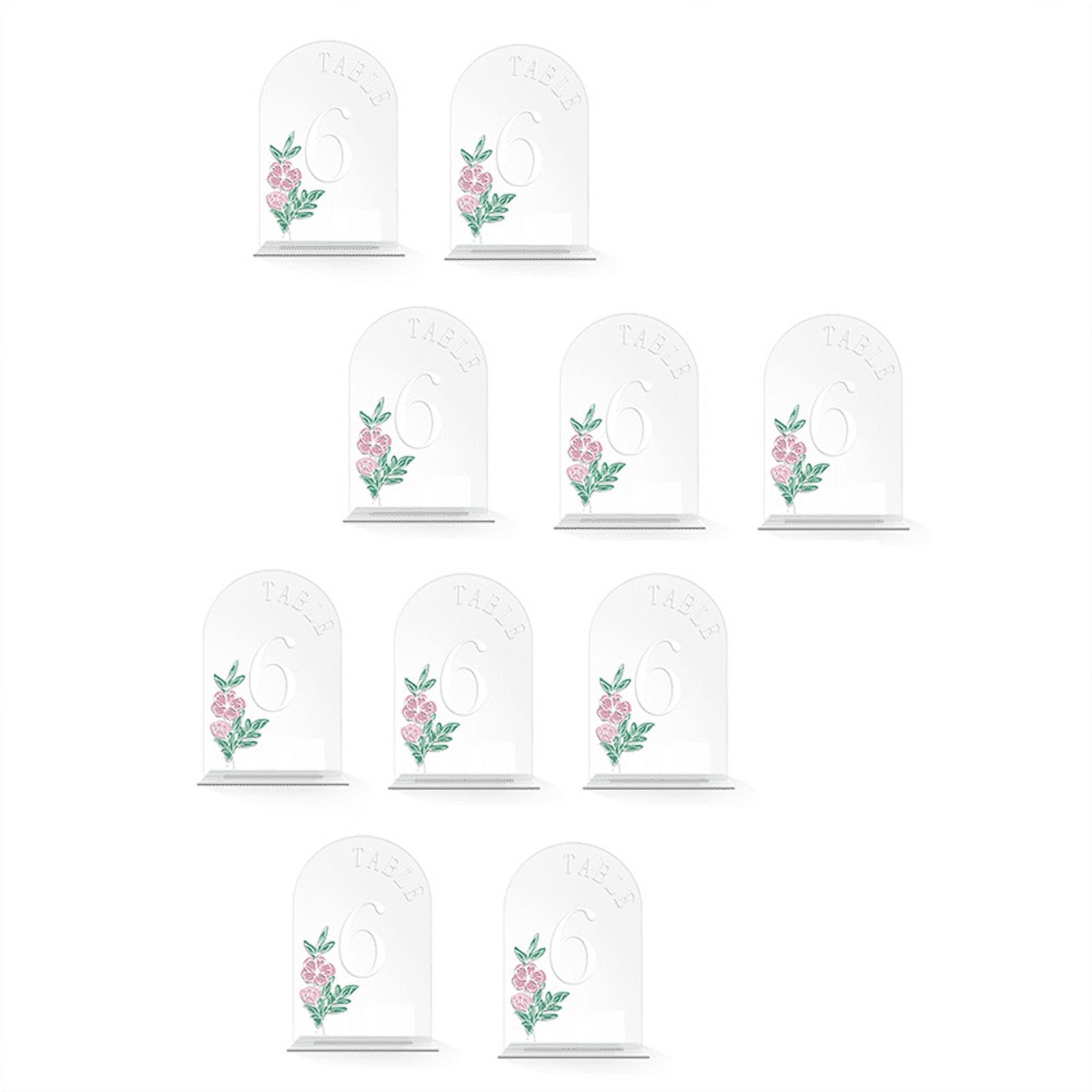 Arch Acrylic Sign with Stand Table Sign DIY Arch Wedding Table Numbers ...