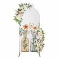 Arch Backdrop 4 Ft, Eucalyptus Flower Spandex Stretch Fitted Arch Cover ...