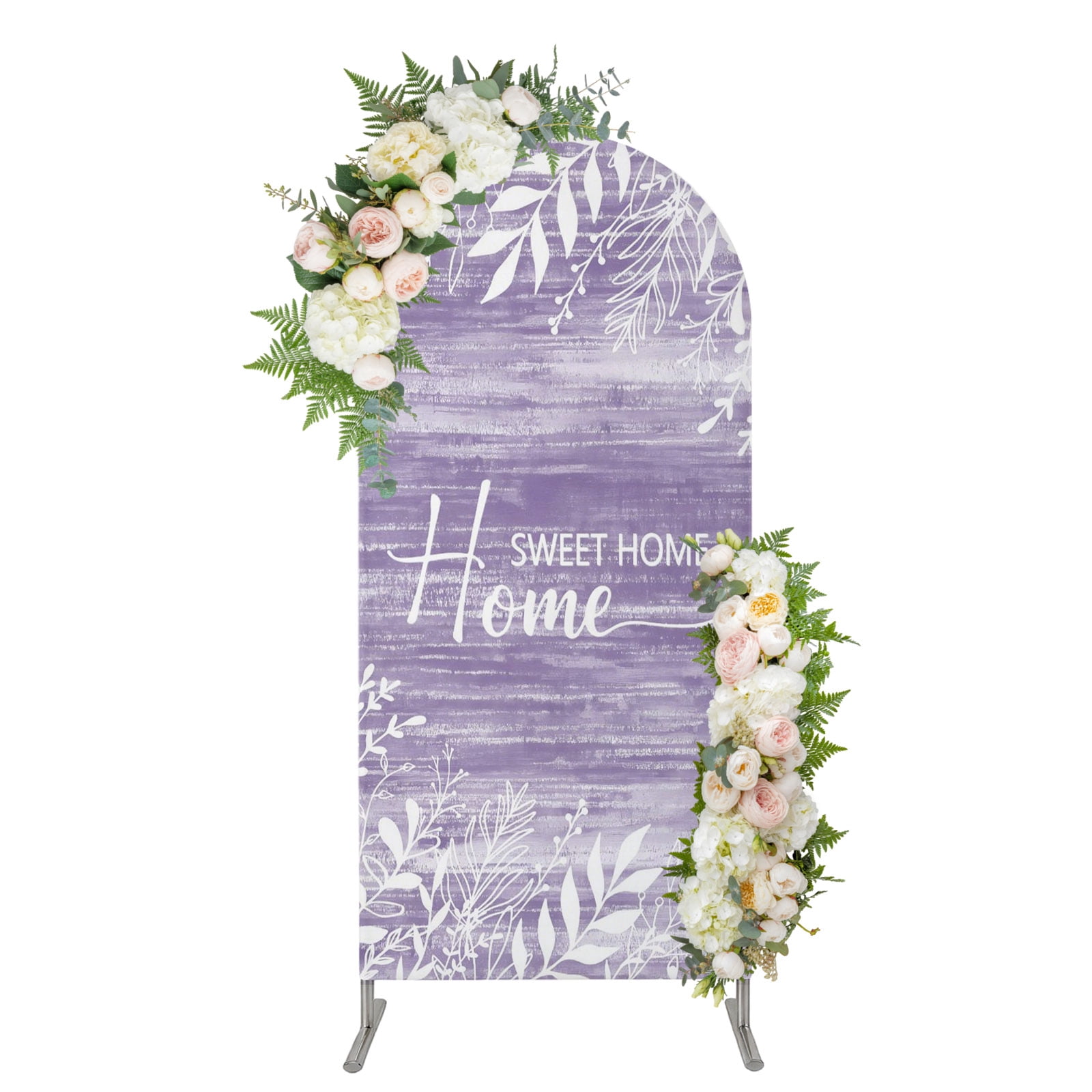 Arch Backdrop 4 Ft, Vintage Lavender Spandex Stretch Fitted Arch Cover ...