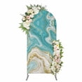 Arch Backdrop 5 Ft, Abstract Marble Spandex Stretch Fitted Arch Cover ...