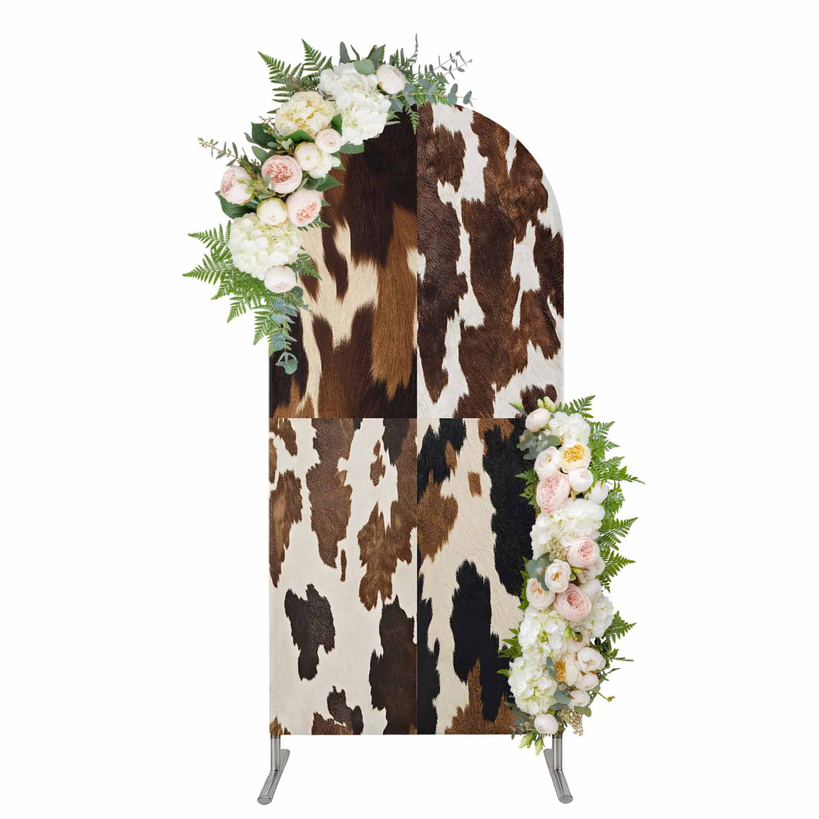 Arch Backdrop 5 Ft, Cow Patterned Spandex Stretch Fitted Arch Cover ...