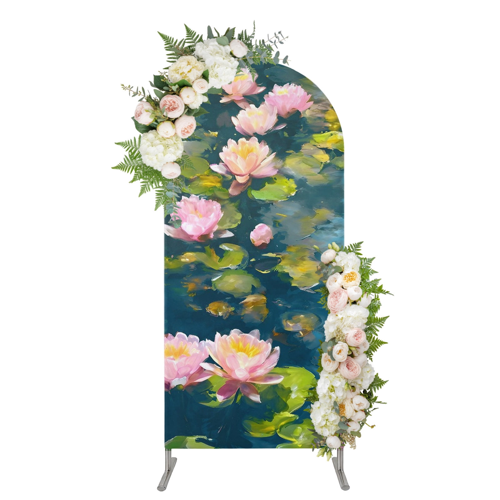 Arch Backdrop 5 Ft, Garden Lotus Spandex Stretch Fitted Arch Cover ...