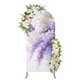 Arch Backdrop 5 Ft, Lavender Spandex Stretch Fitted Arch Cover, Round ...