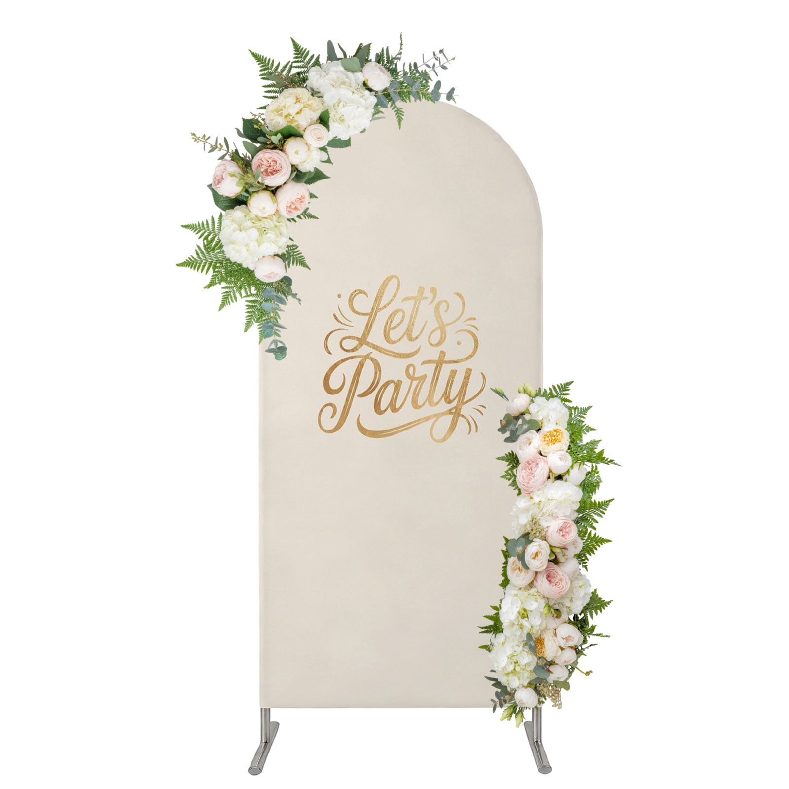 Arch Backdrop 5 Ft, Let's Party Spandex Stretch Fitted Arch Cover ...