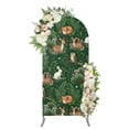 Arch Backdrop 5 Ft, Tropical Cute Animals Spandex Stretch Fitted Arch ...