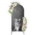 Arch Backdrop 6.6 Ft, Cat Spandex Stretch Fitted Arch Cover, Round Top ...
