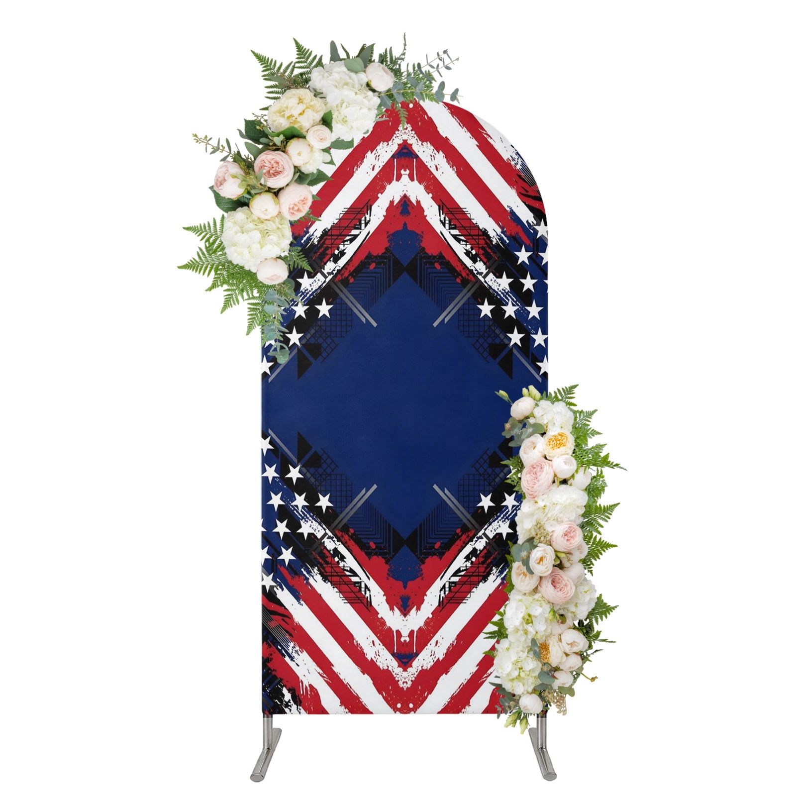 Arch Backdrop 6.6 Ft, Independence Day Spandex Stretch Fitted Arch ...