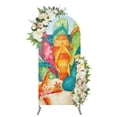 Arch Backdrop 6.6 Ft, Summer Beach Flip-flops Spandex Stretch Fitted ...