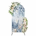 Arch Backdrop 6 Ft, Blue Eucalyptus Coastal Spandex Stretch Fitted Arch ...