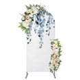 Arch Backdrop 6 Ft, Blue Eucalyptus Leaves Spandex Stretch Fitted Arch ...