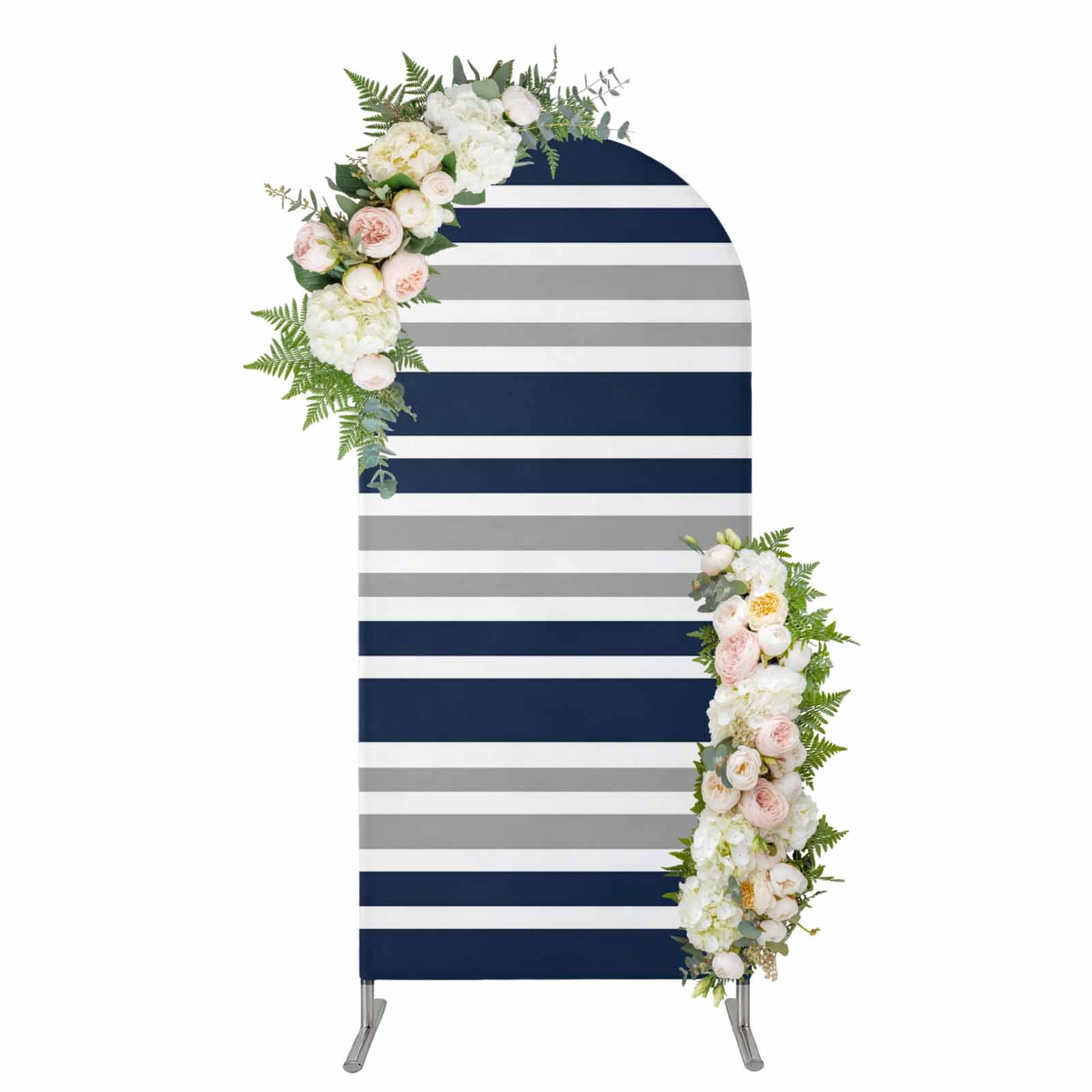 Arch Backdrop 6 Ft, Dark Blue Gray Spandex Stretch Fitted Arch Cover ...