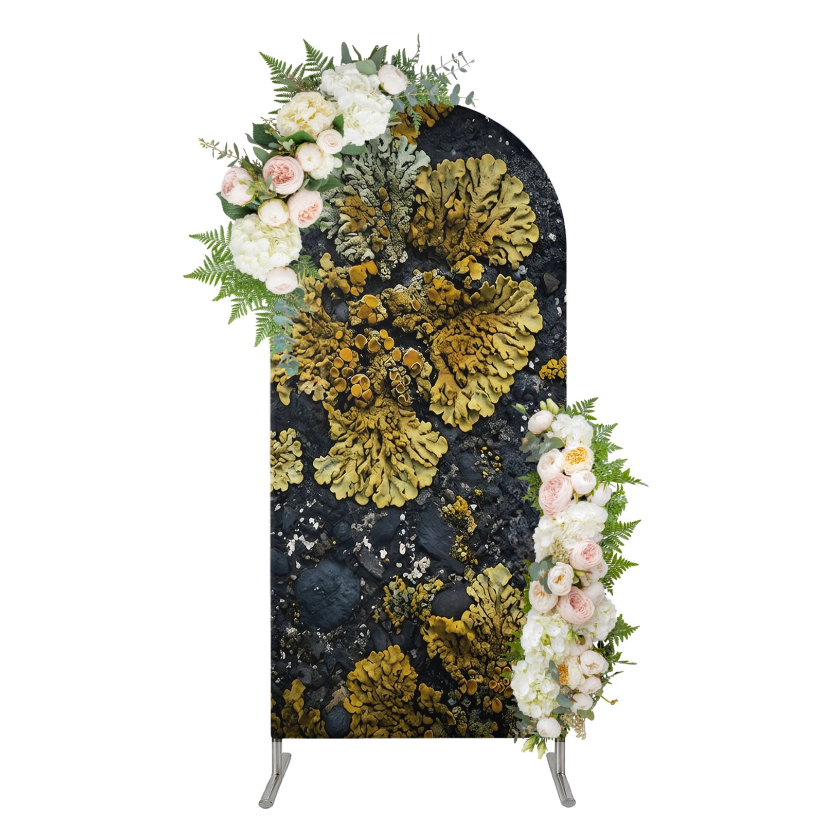 Arch Backdrop 6 Ft, Forest Floor Spandex Stretch Fitted Arch Cover ...