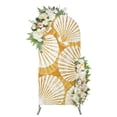 Arch Backdrop 6 Ft, Orange Scallop Coastal Spandex Stretch Fitted Arch ...