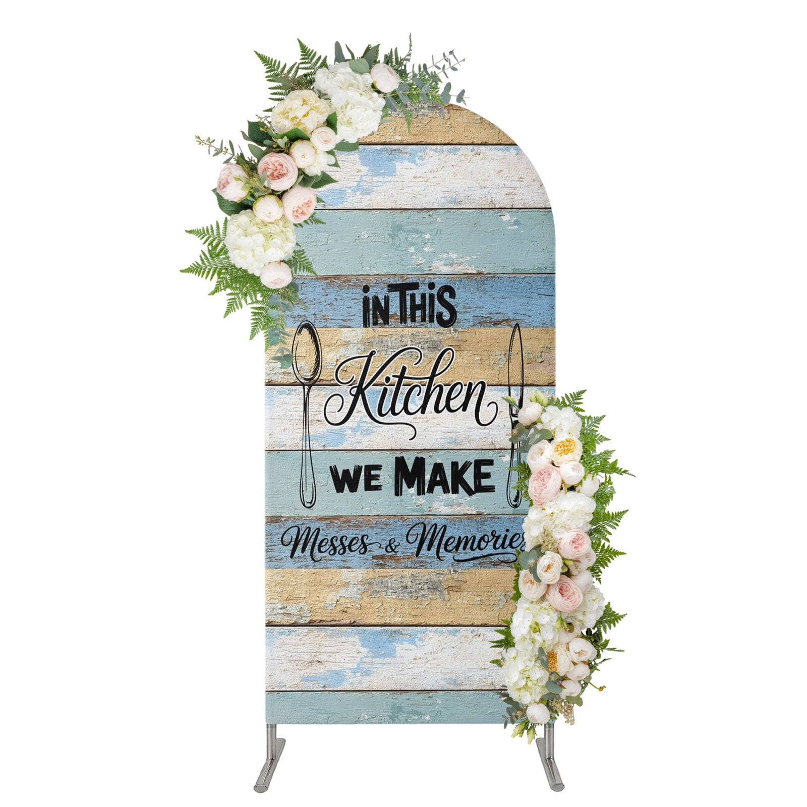 Arch Backdrop 6 Ft, Spoon Knife Kitchen Spandex Stretch Fitted Arch ...