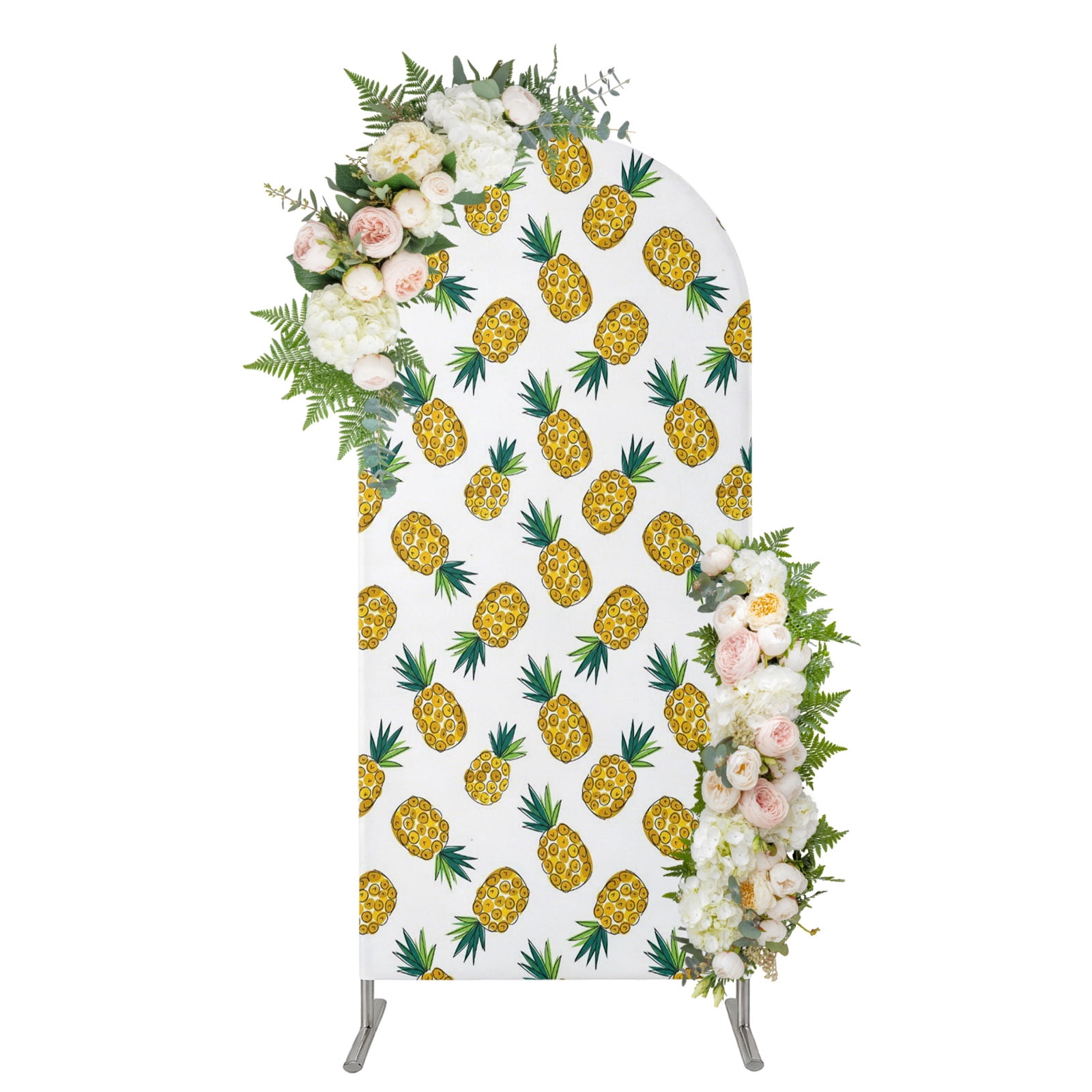 Arch Backdrop 6 Ft, Summer Pineapple Spandex Stretch Fitted Arch Cover ...