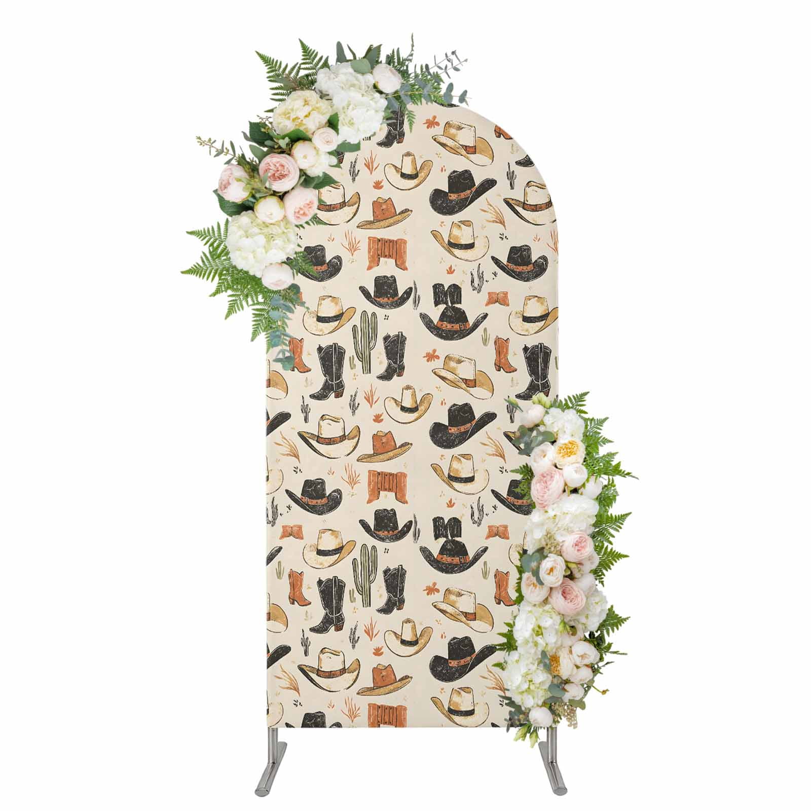 Arch Backdrop 6 Ft, Western Cowboy Spandex Stretch Fitted Arch Cover ...
