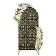 Arch Backdrop 7.2 Ft, Birds Floral Spandex Stretch Fitted Arch Cover ...