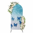 Arch Backdrop 7.2 Ft, Navy Blue Butterflies Coastal Spandex Stretch ...