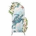 Arch Backdrop 7.2 Ft, Teal Turtle Coastal Spandex Stretch Fitted Arch ...