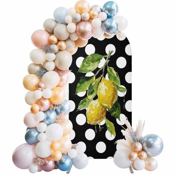 Arch Backdrop Cover 7.2 ft Summer Lemon Oil Painting Arch Backdrop ...
