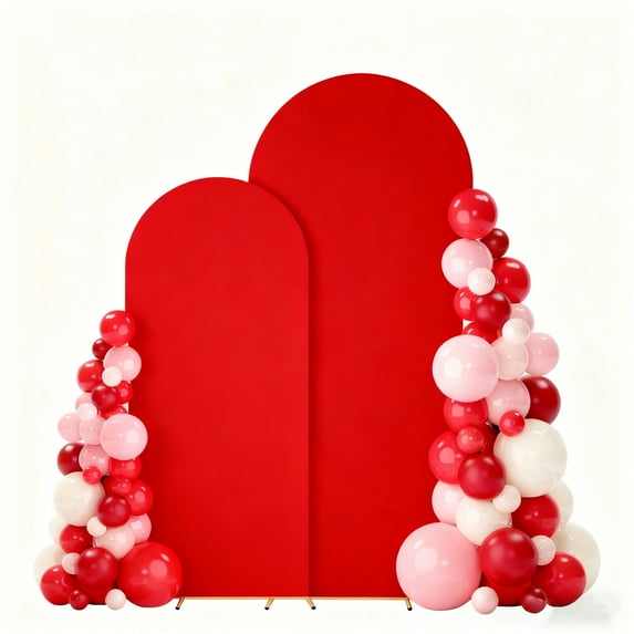 Arch Backdrop Cover Set of 2 (6/7.2ft) Wedding Arch Cover Spandex ...