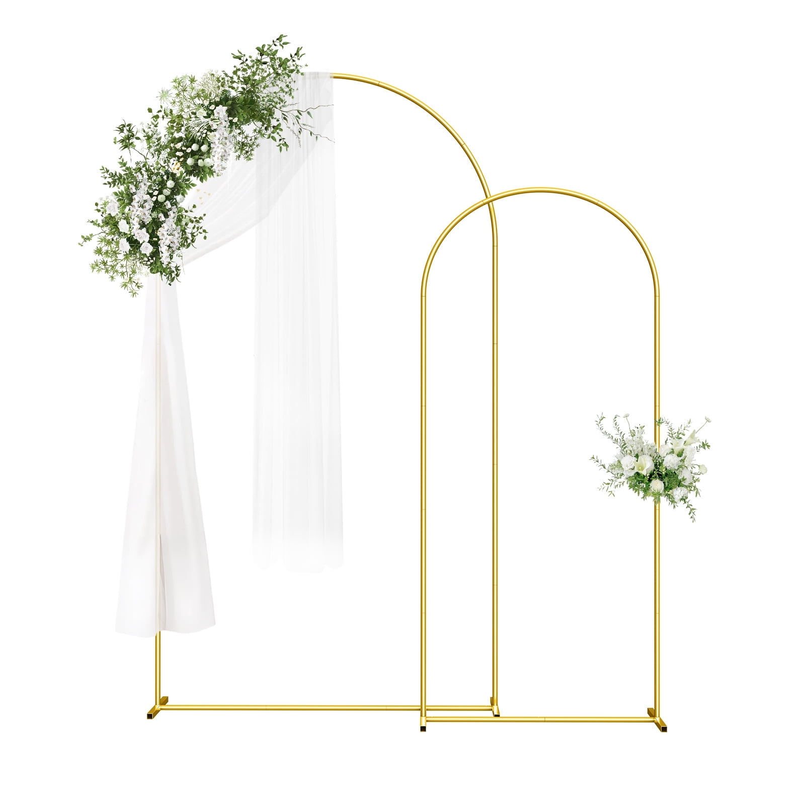Gold Arch Backdrop Stand, 6FT Balloon Arch Stand, Garden Wedding Arch ...