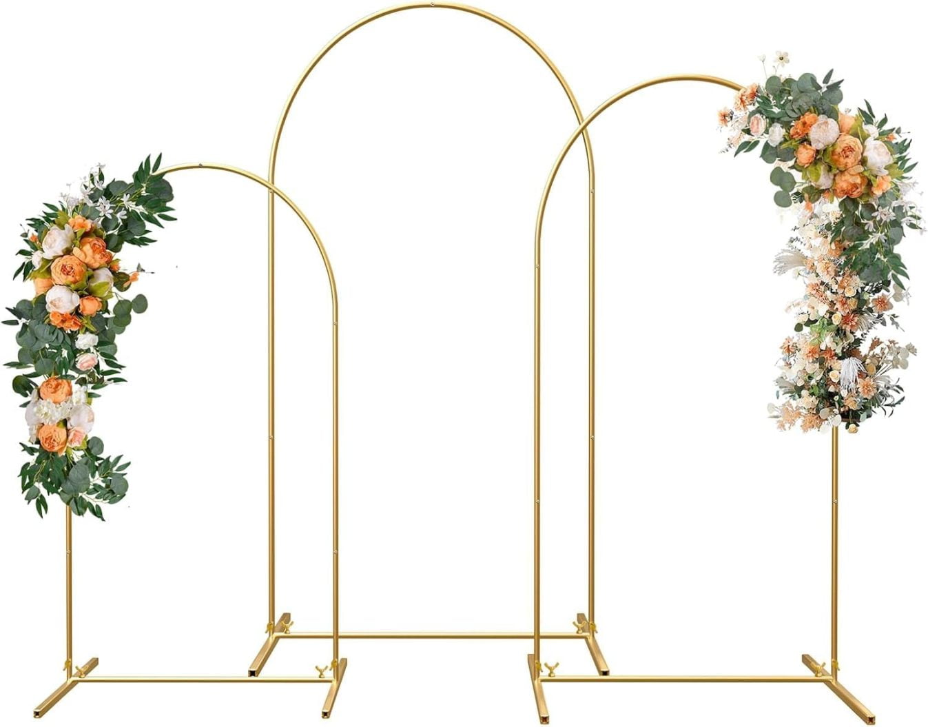 Arch Backdrop Stand Set of 3,Wedding Arch Backdrop Stands,4FT/5FT/6FT ...