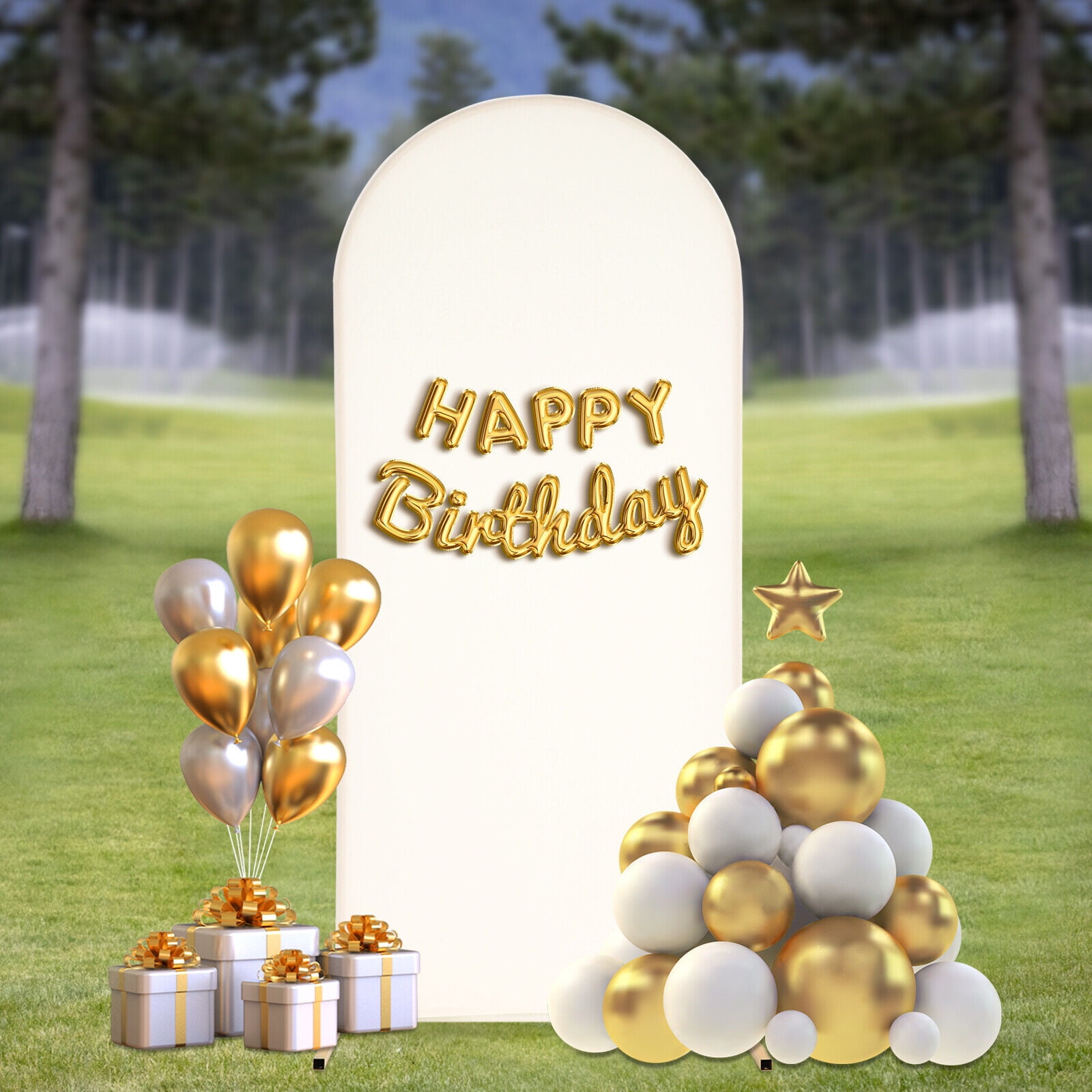 Arch Background Decoration Stand, Wedding Arch Frame Kit Arch Stand ...