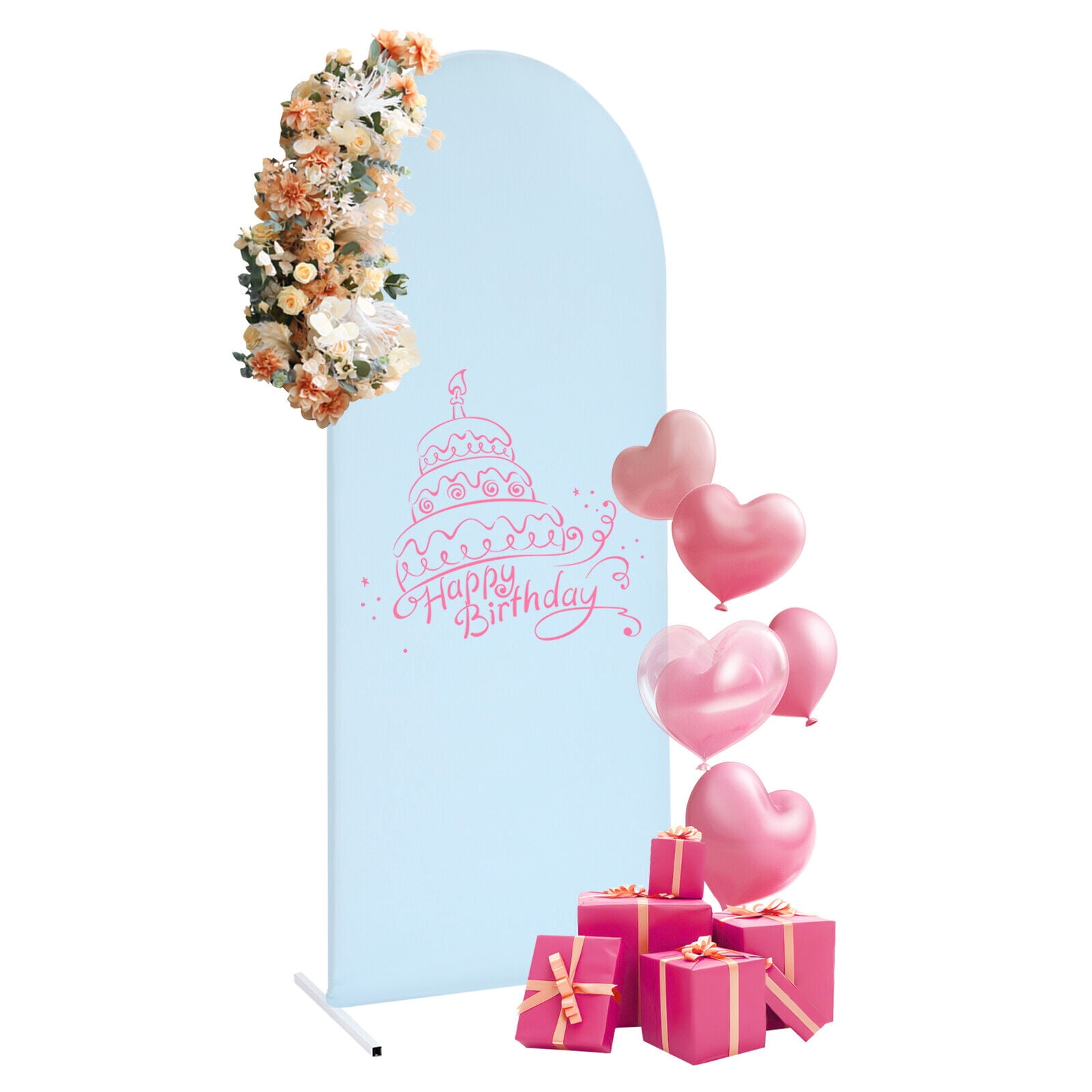 Arch Background Decoration Stand White Metal Wedding Arch Arched ...