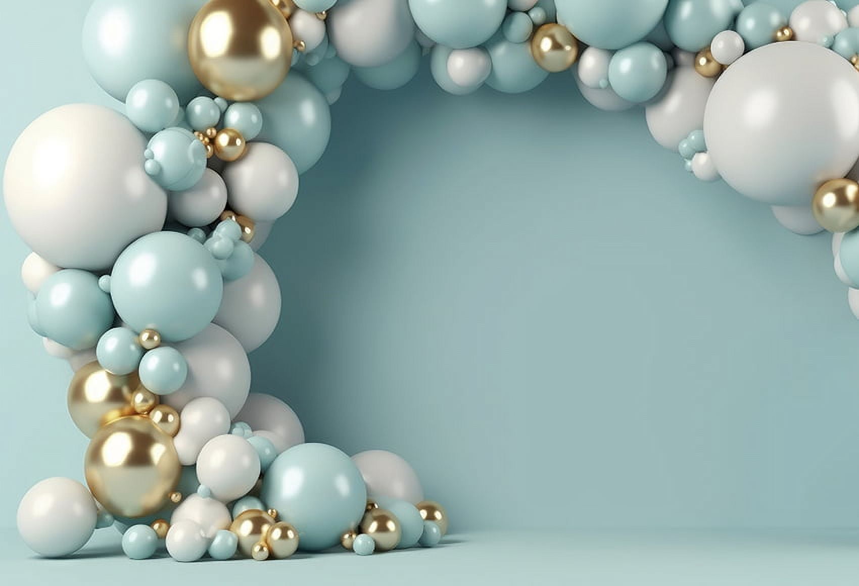 Arch Balloon Flowers Child Birthday Party Cake Smash Portrait r Photo ...