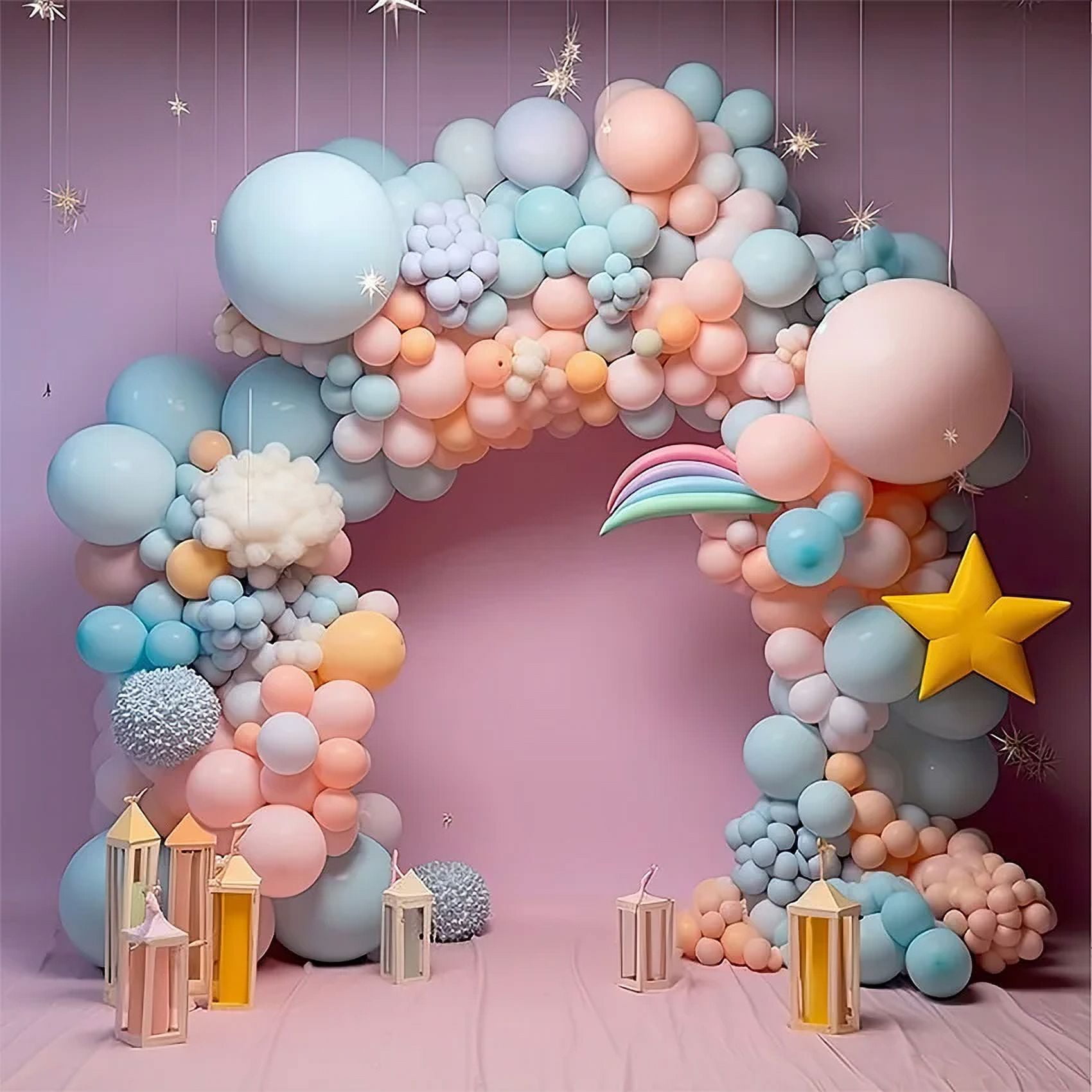 Arch Balloon Princess Girl Birthday Party Cake Smash Portrait r ...