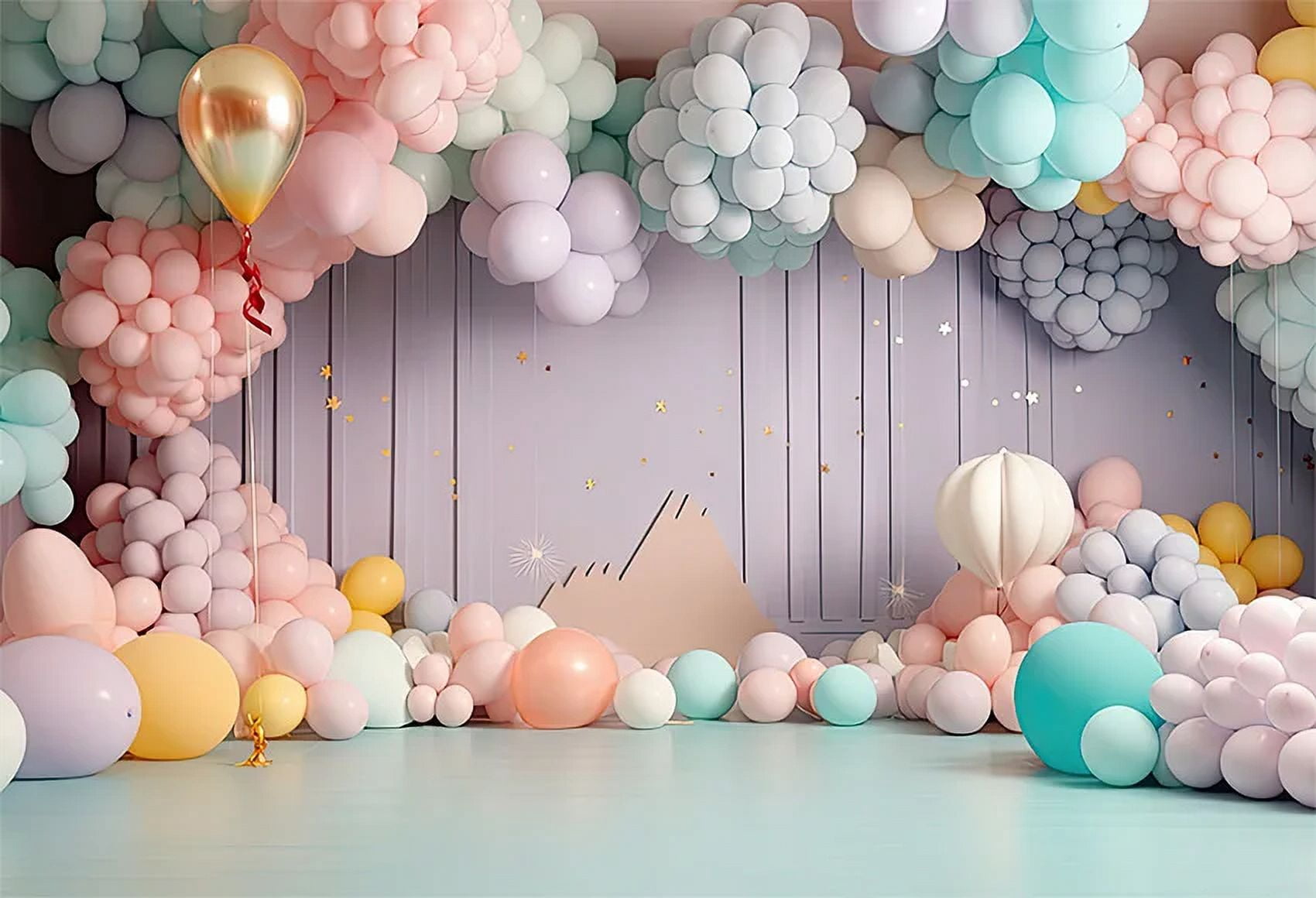 Arch Balloon Unicorn Kids Birthday Party Cake Smash Portrait r Backdrop ...