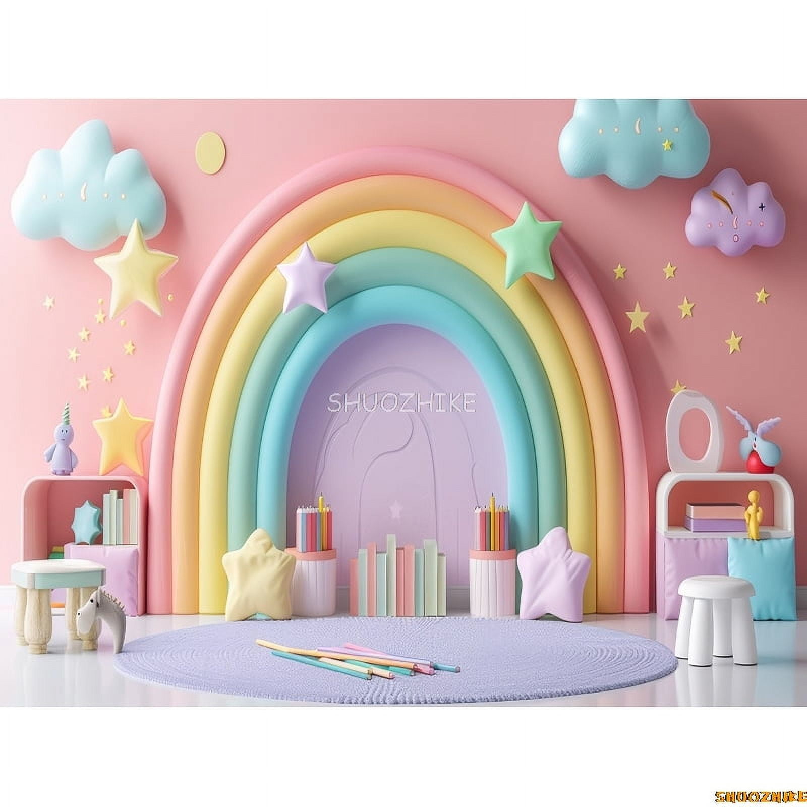 Arch Balloons Birthday Party Photography Backdrops Props Candy Baby ...