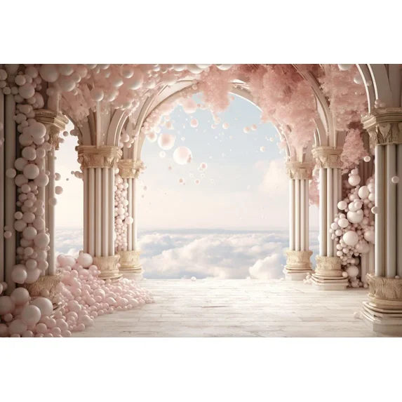 Arch Balloons Flower Adult Birthday Party Wedding Maternity Portrait r Backdrop Photo Studio ...