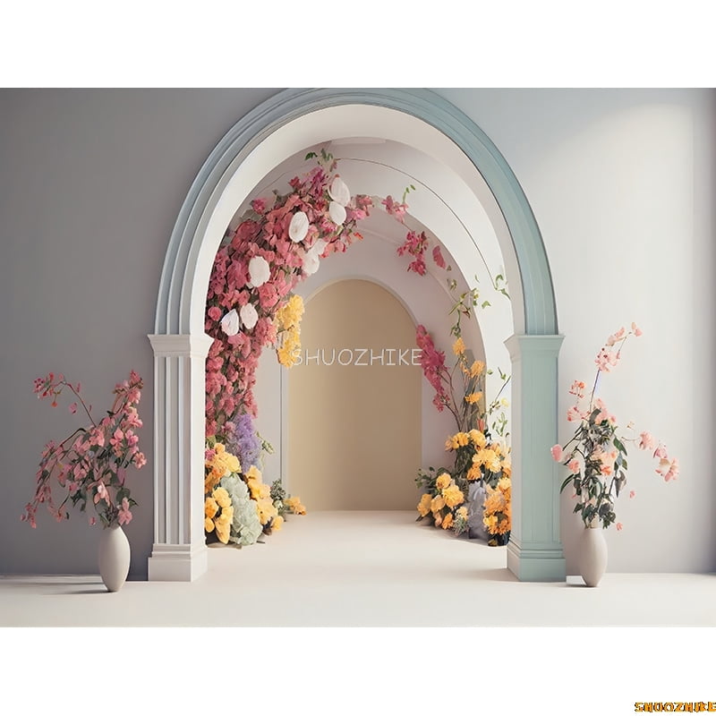 Arch Balloons Happy Birthday Party Photography Backdrops Props Joyous ...
