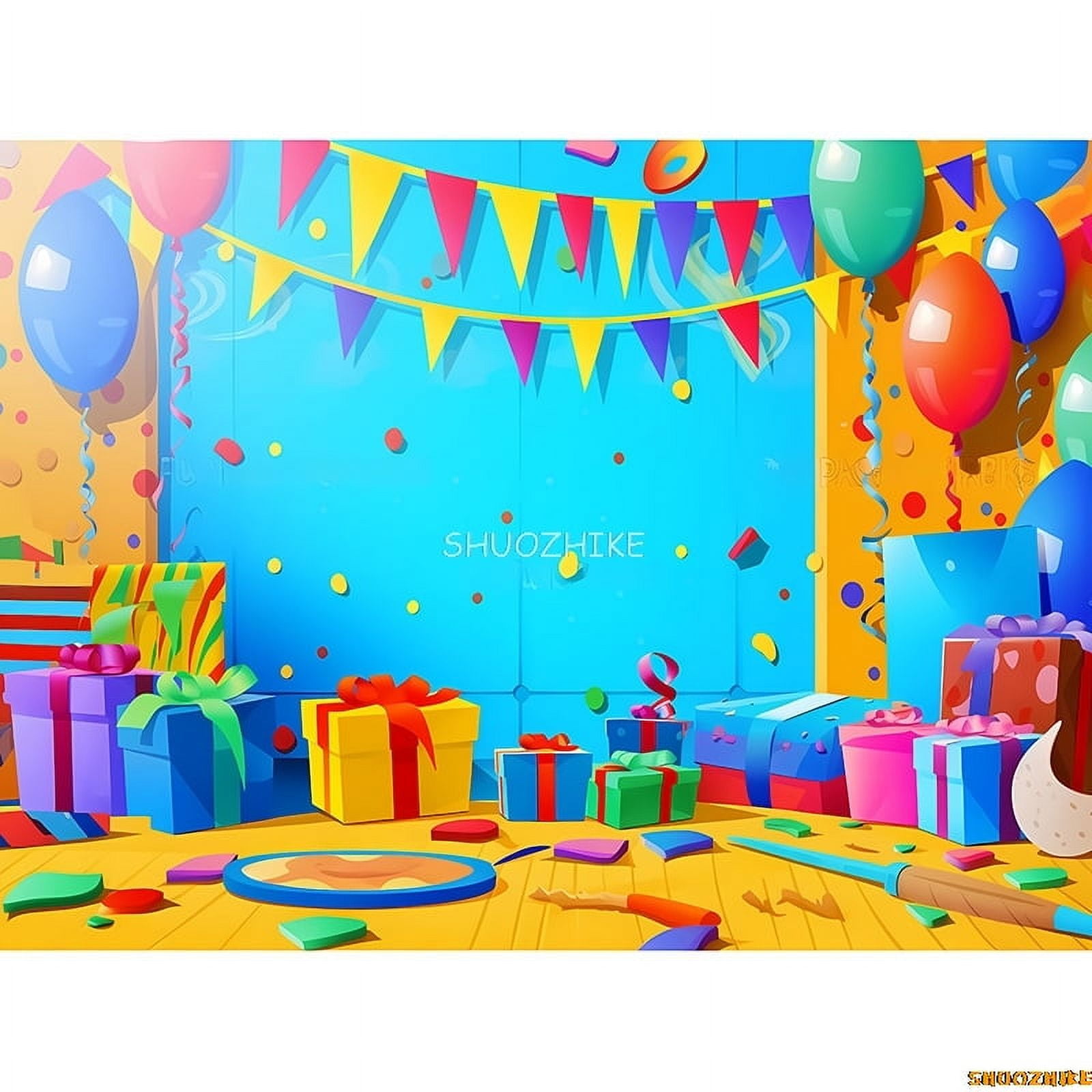 Arch Balloons Happy Birthday Party Photography Backdrops Props Joyous ...