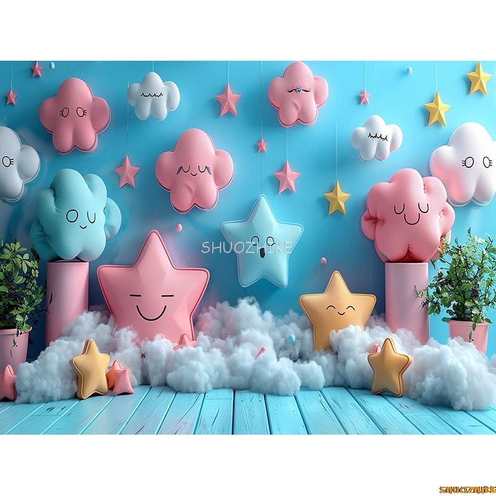 Arch Balloons Happy Birthday Party Photography Backdrops Props Joyous ...