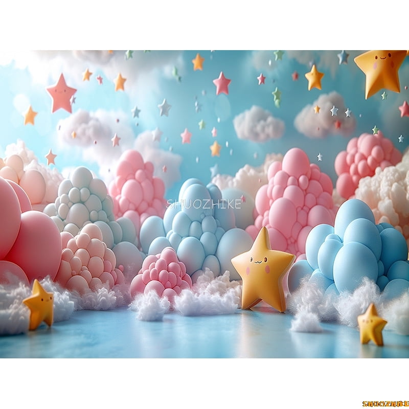Arch Balloons Happy Birthday Party Photography Backdrops Props Joyous ...
