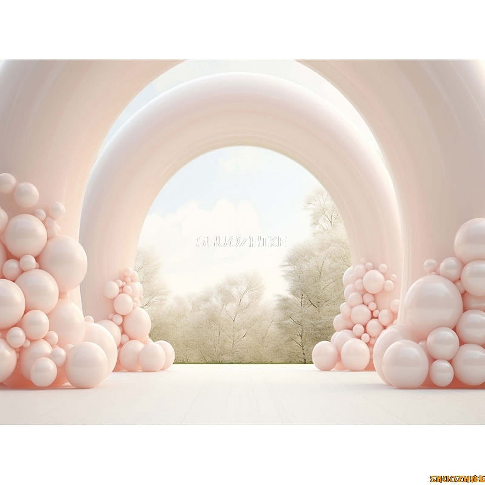Arch Balloons Happy Birthday Party Photography Backdrops Props Joyous ...