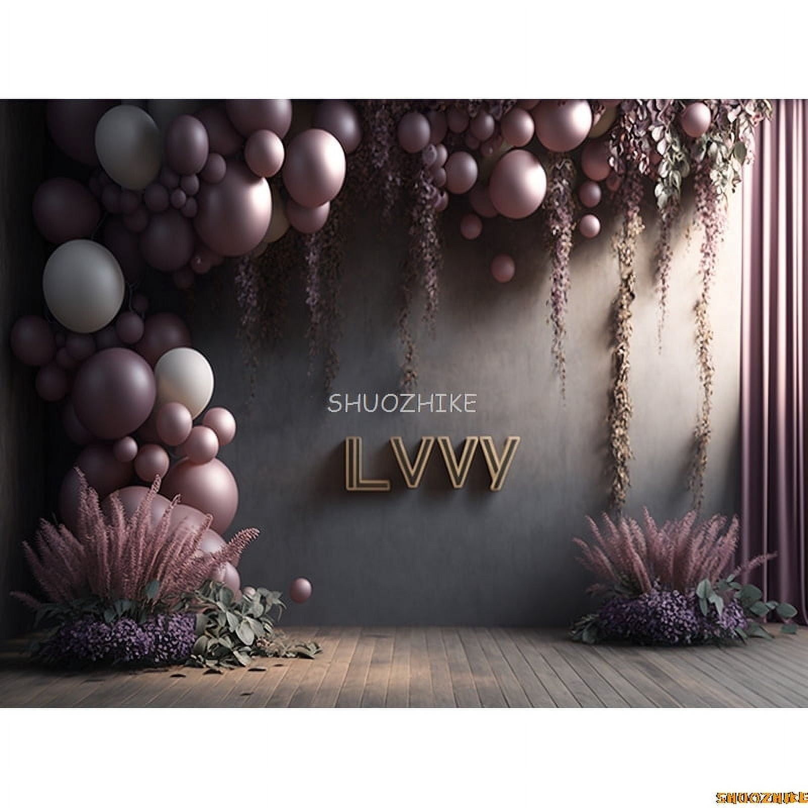 Arch Balloons Happy Birthday Party Photography Backdrops Props Joyous ...