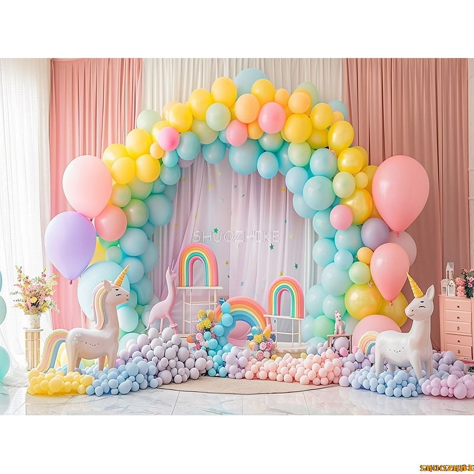 Arch Balloons Unicorns Photography Backdrops Props Baby Newborn ...