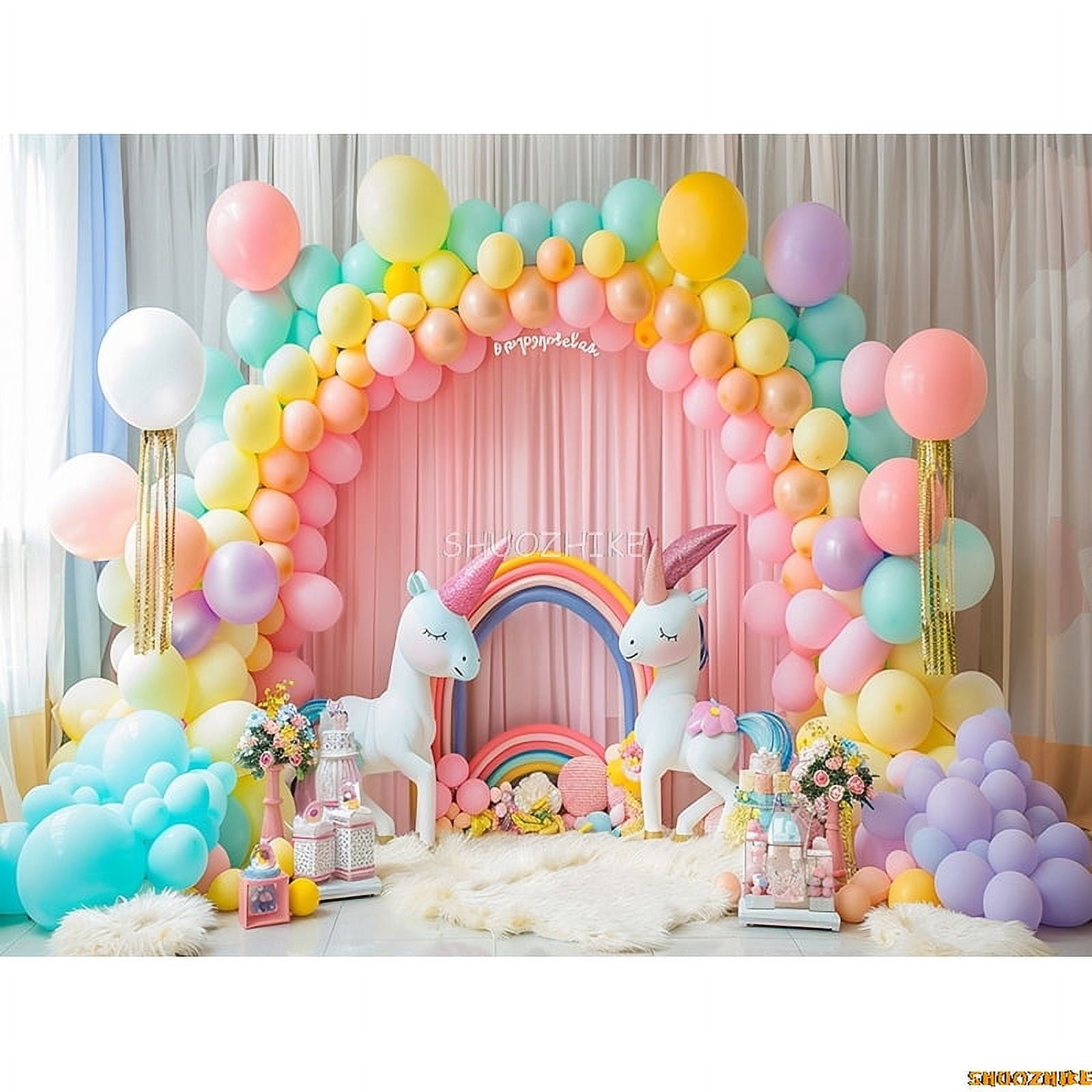 Arch Balloons Unicorns Photography Backdrops Props Baby Newborn ...