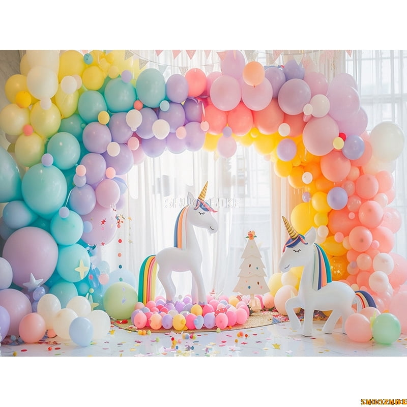 Arch Balloons Unicorns Photography Backdrops Props Baby Newborn ...