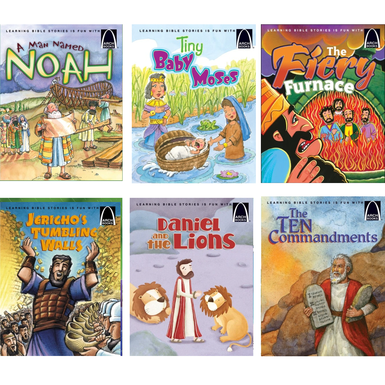 Arch Books Old Testament Bible Stories: Noah; Ten Commandments; Daniel ...