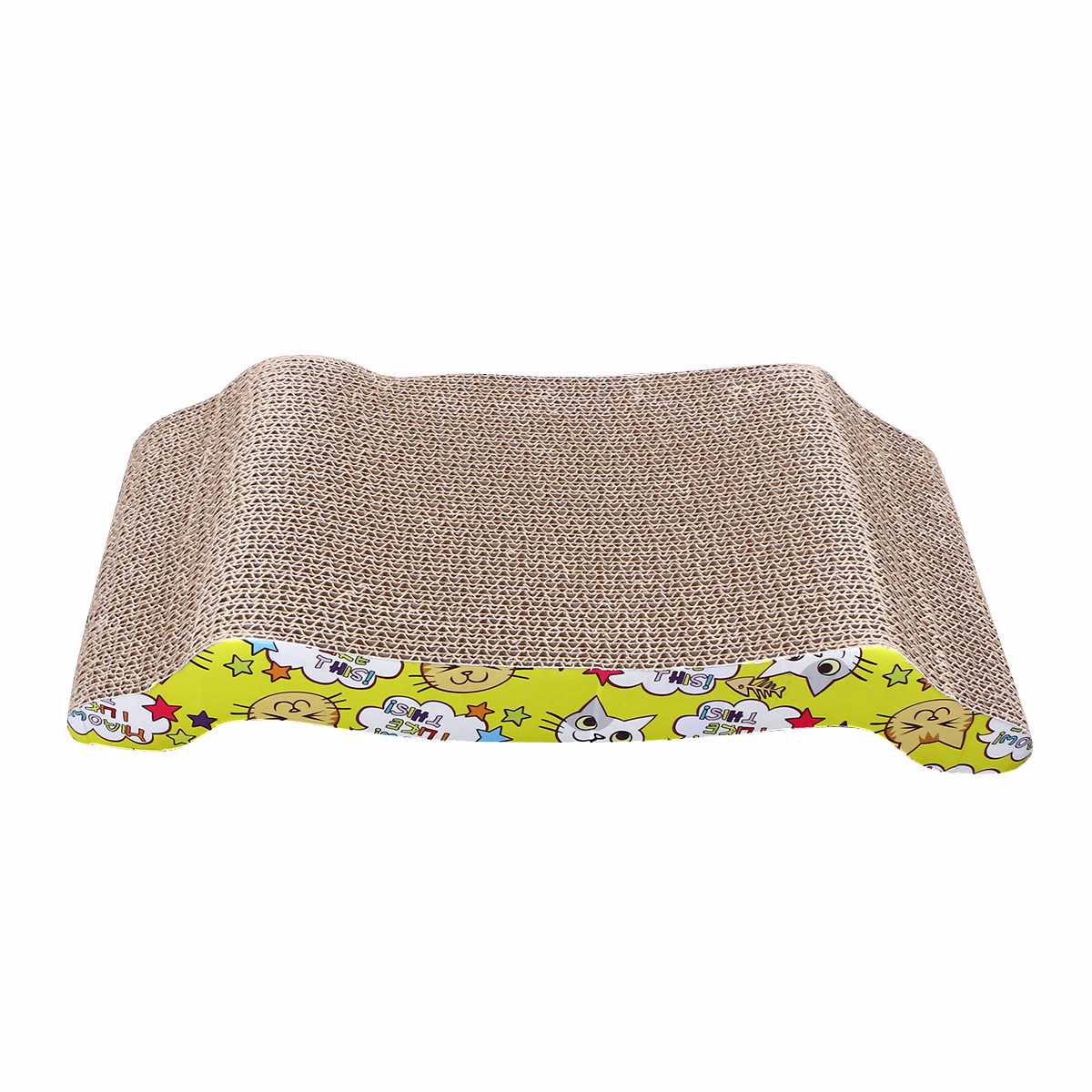 Arch Bridge Corrugated Board Cat Scratcher Seize Scratch Pad Catnip Bed ...
