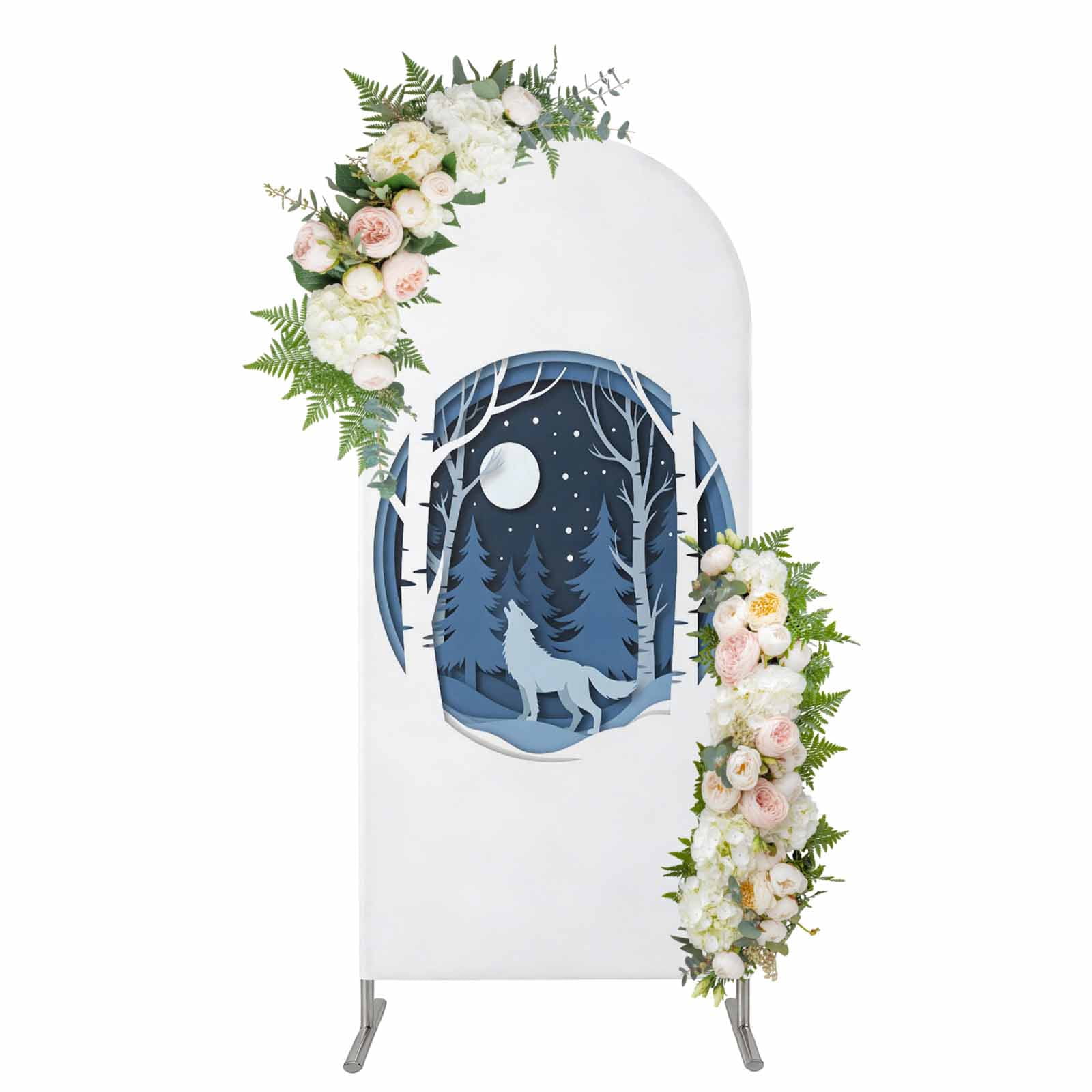 Arch Covers, Blue Wolf Arch Covers Stretchy Backdrop 4'x1.65 ...