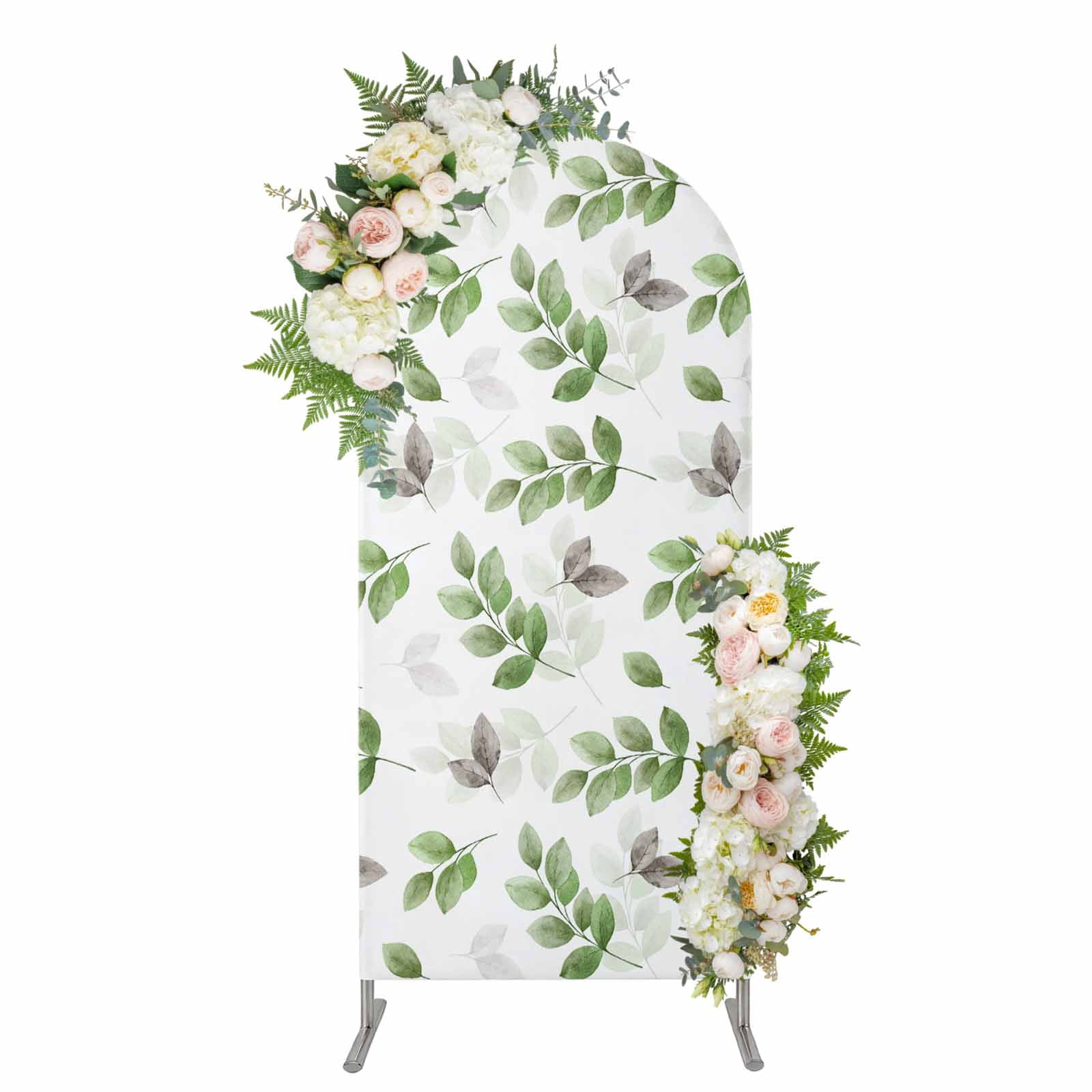 Arch Covers, Green Botanical Fall Arch Covers Stretchy Backdrop 5'x2.1 ...