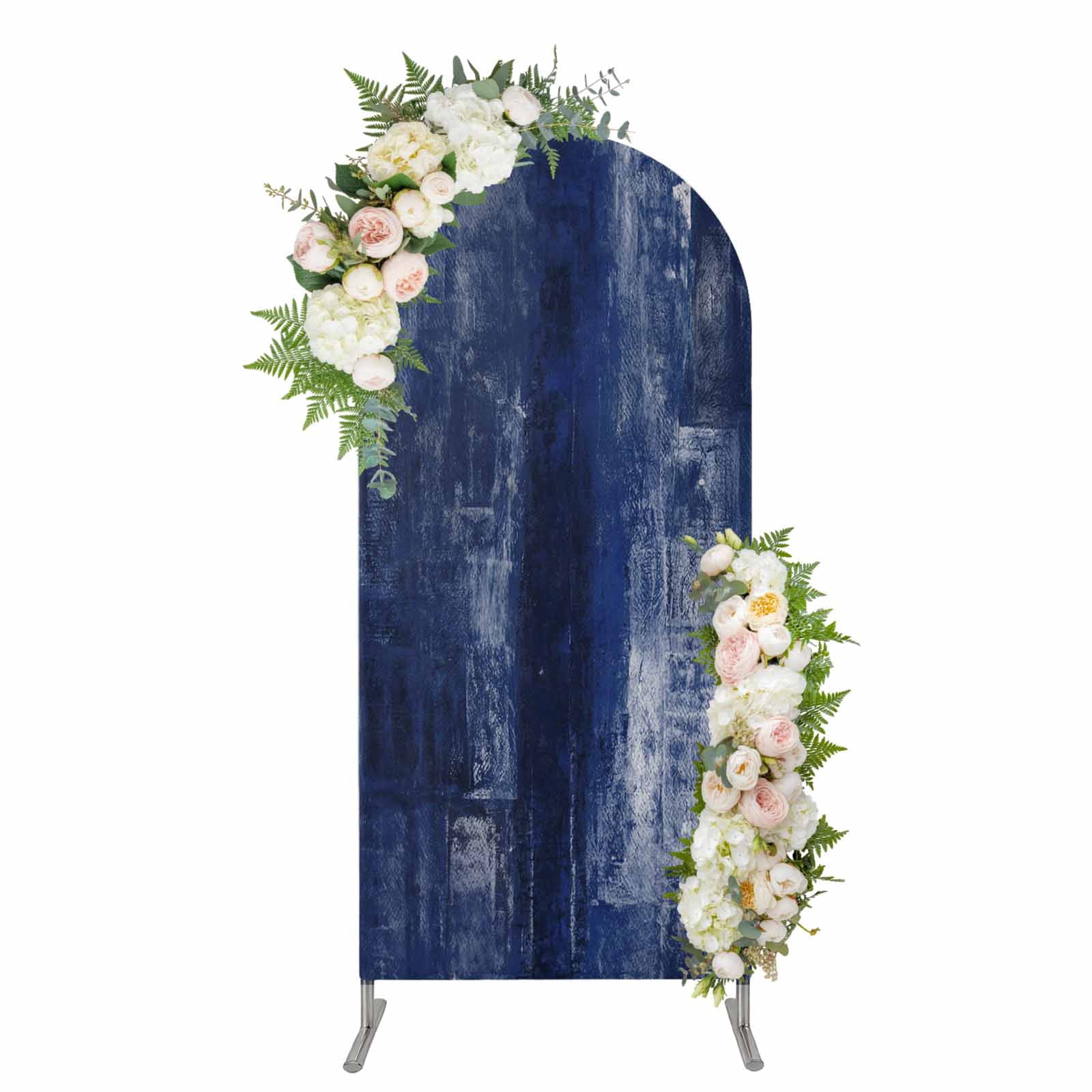 Arch Covers, Navy Blue Arch Covers Stretchy Backdrop 7.2'x4', Retro Oil ...