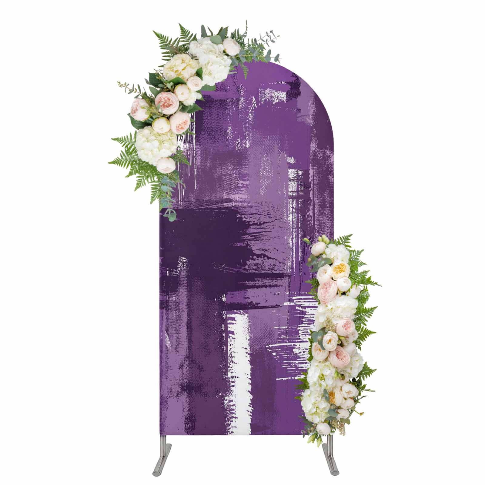Arch Covers, Purple Abstract Arch Covers Stretchy Backdrop 5'x2.1 ...