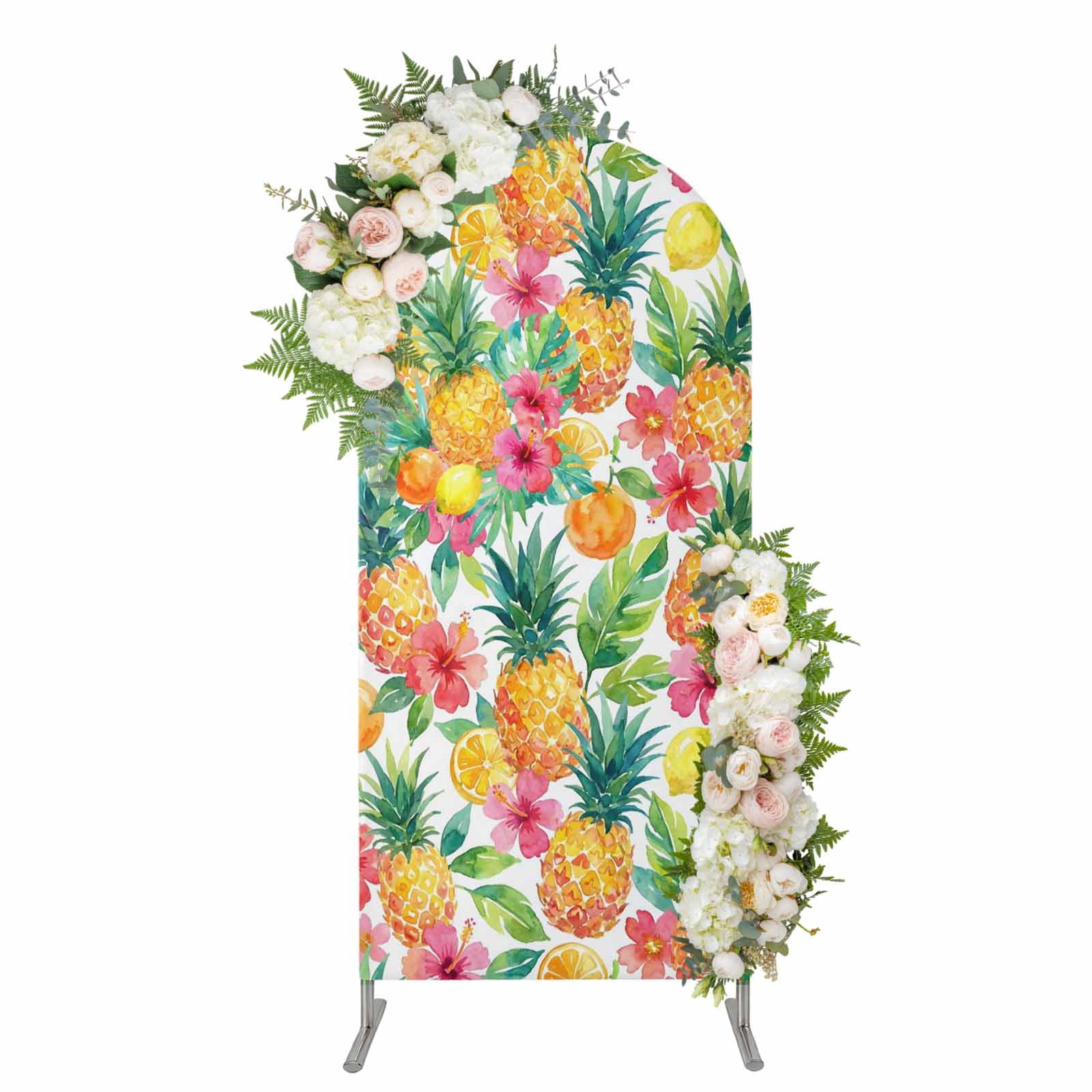 Arch Covers, Summer Pineapple Arch Covers Stretchy Backdrop 7.2'x4 ...